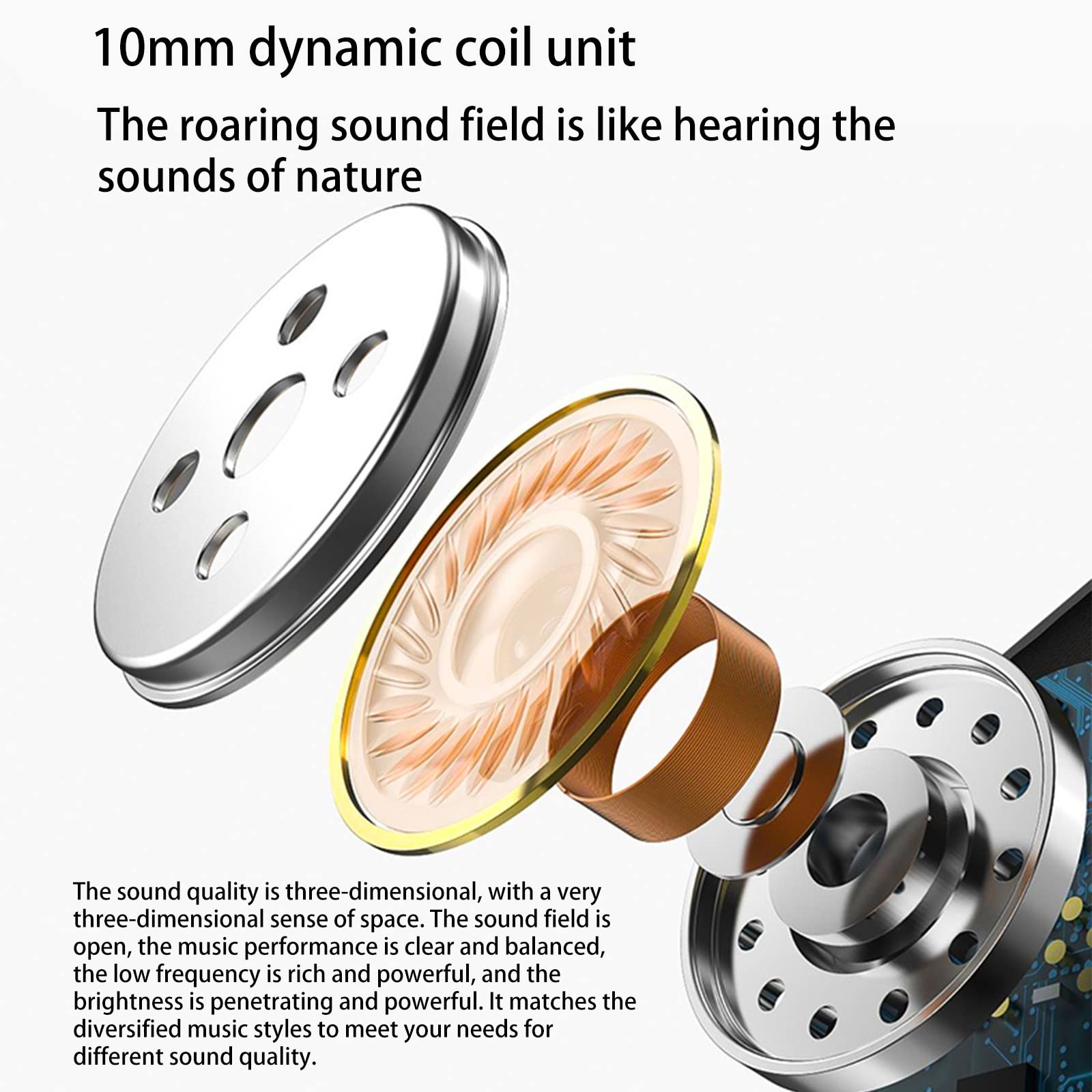 P7 Sports Touch Control Earphone, Bluetooth 5.2 Hi-Fi Sound Earphone Immersive in-Ear Noise Reduction Running Waterproof Premium Earbuds Stereo Sound Headset for iOS Android