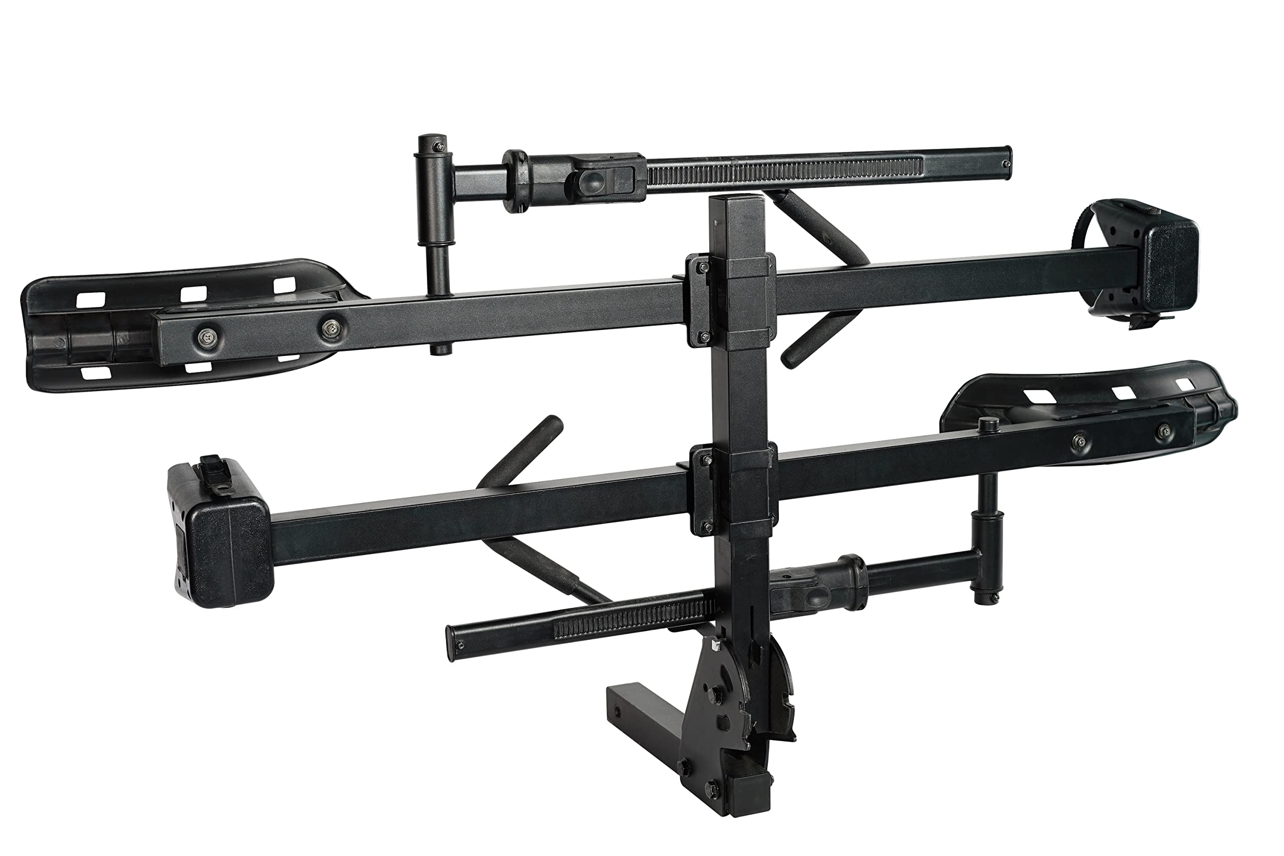 LaVelo 2'' Hitch Bike Rack for 2 / Ebikes Ratchet Arms, Smart Tilting Easy Access to Trunk Bikes x 72 lbs (144 Total) Extra Loading Capacity black