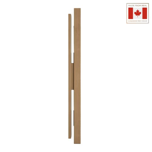 NORTHWOOD Sauna Sand Timer - Handmade from Canadian Red Cedar Wood - Wall Mounted Rotating 15 Minutes Hourglass Timer with White Sand