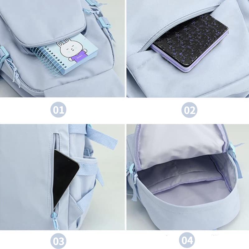 HUKLAB Backpack,16.5 inches Bag, Laptop Backpacks (White,Nilou)