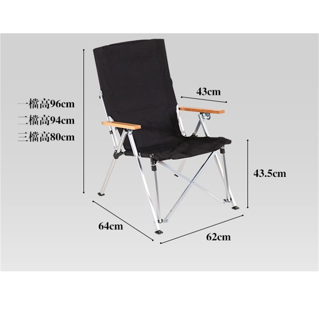 LMMDDP Portable Folding Simple Outdoor Leisure Camping Chair Portable Lightweight Adjustable Folding Lift Chair