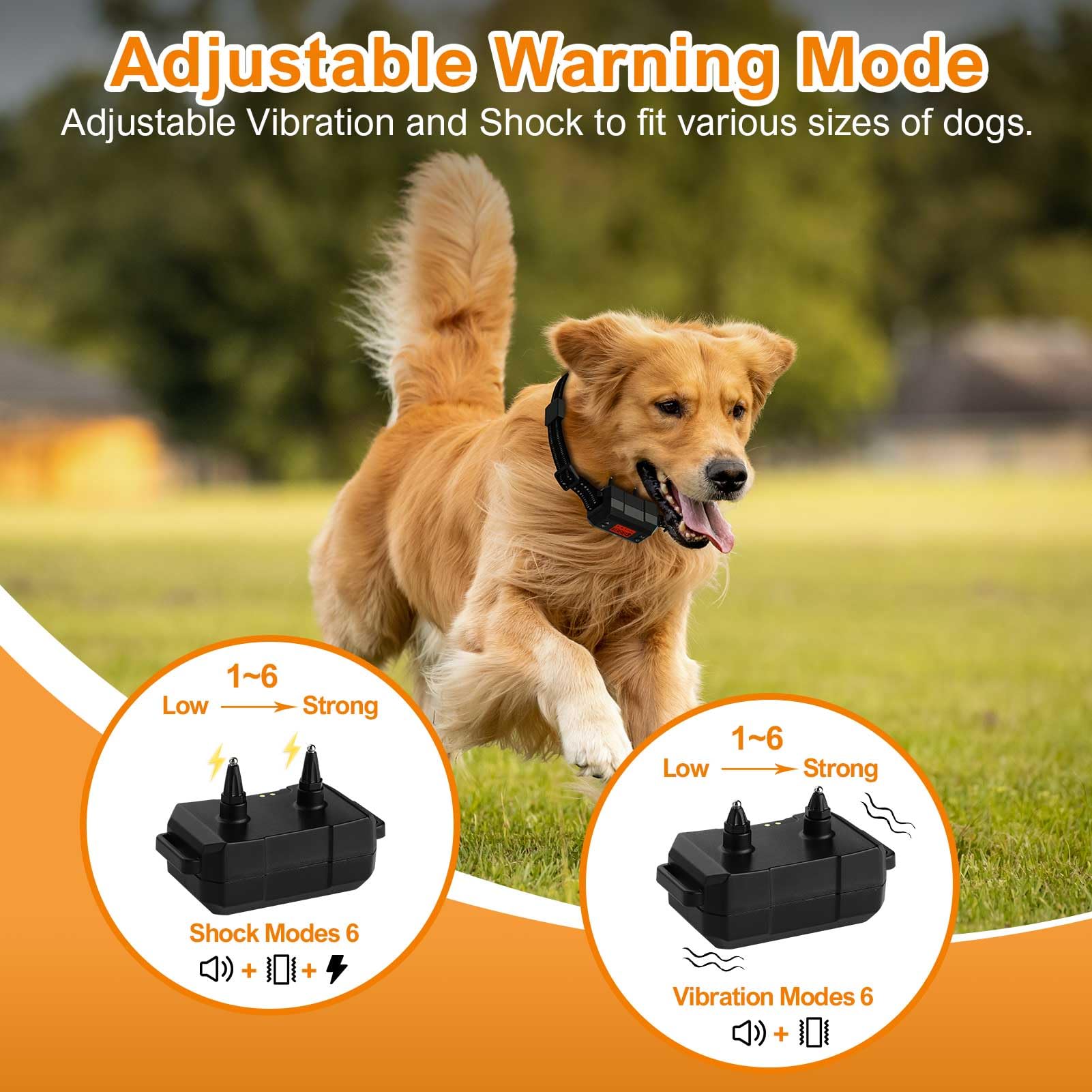 GPS Wireless Dog Fence - Electric Dog Fence with GPS, 2023 Waterproof Pet Containment System Range 99~2997FT, Tone/Vibration/Shock, Rechargeable Harmless & Adjustable Strength Suitable for All Dogs