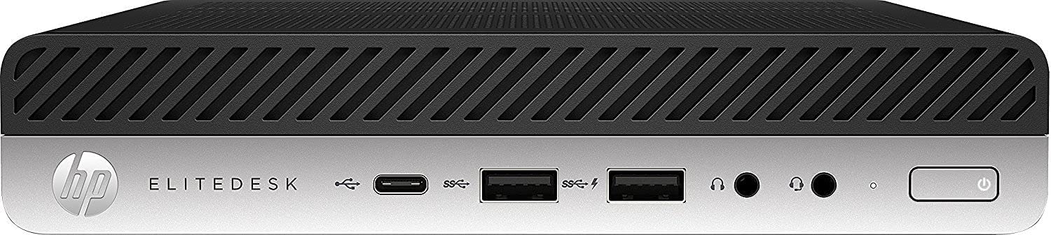 HP Elitedesk 800 G3 Mini Business Desktop (Intel Quad Core i5-6500T, 8GB DDR4 RAM, 256GB SSD) Type-C, DisplayPort DP, HDMI, DisplayPort, WiFi, Ethernet, Windows 10 Pro 64-bit (Renewed)
