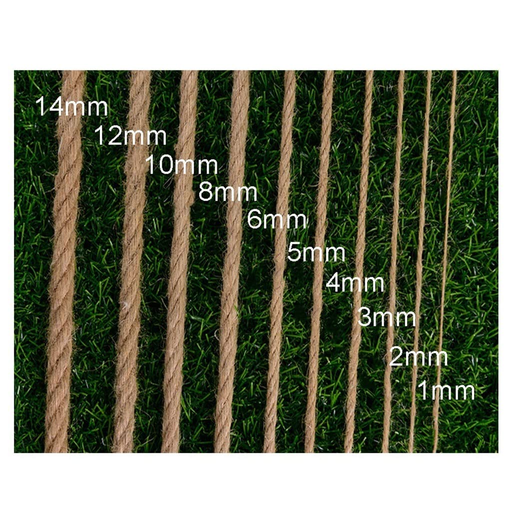 OUYOXI Balcony Anti-Fall net Hemp Rope Child Safety Net Ceiling Decoration Net Hanging Clothes Net Partition Protection Net Rope Net Safety Net Thick Hemp Rope Net Dia 4mm Mesh 6cm(Size: