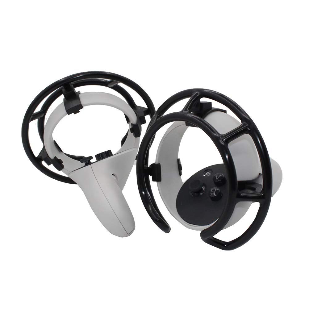 Kathleen0 1pair Protective Cover VR Cage Controller Frame Grip Accessories Prevents Blocking Signals Anti Shock for Oculus Quest 2