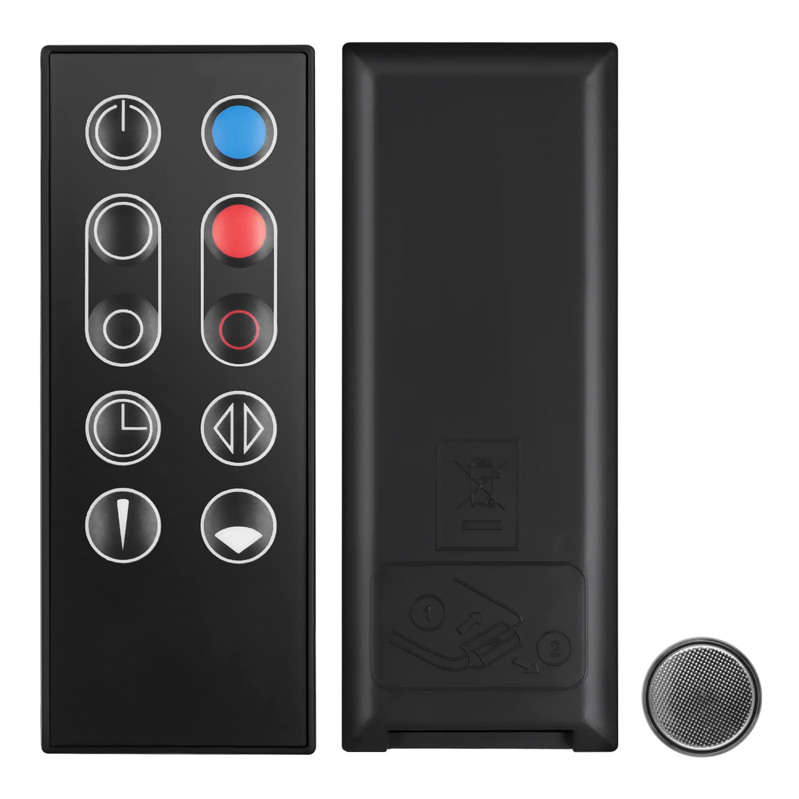 New Fan Remote Control Replacement for HP00 HP01 Dyson Air Purifying Heater(Hot+Cool Air Fan),Replacement Part No. 967197-13