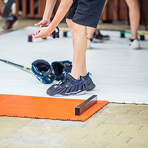 Hockey Revolution Slide Board Booties - Compatible with any Slide Board, Synthetic Ice and Dryland Flooring Tile Surfaces - One Size Fits All