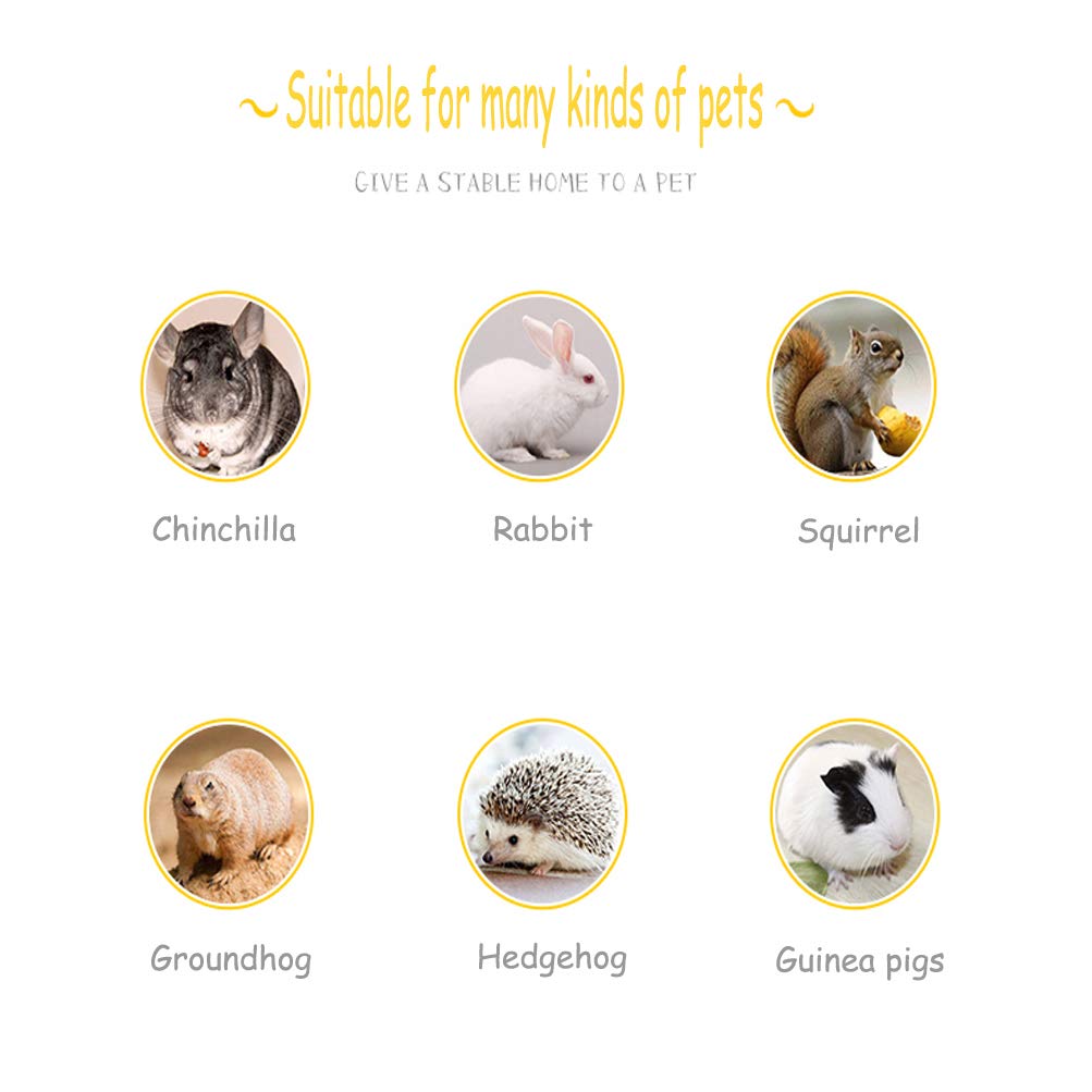 Hamiledyi 4PCS Rabbit Scratching Pad Bunny Scratch Board Grinding Claw Pad Small Animal Foot Pads Lava Grinding Teeth Stone Chew Toy for Rabbit Guinea Pig Rat Gerbil Chinchilla Cage Accessories