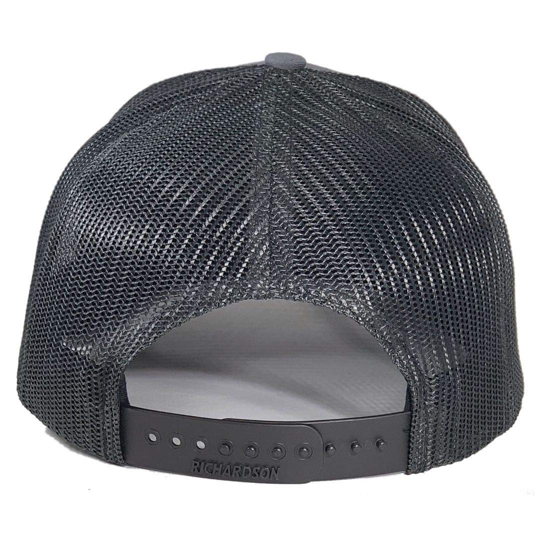 Homeland Tees Men's South Carolina Leather Patch Trucker Hat - Black/Black