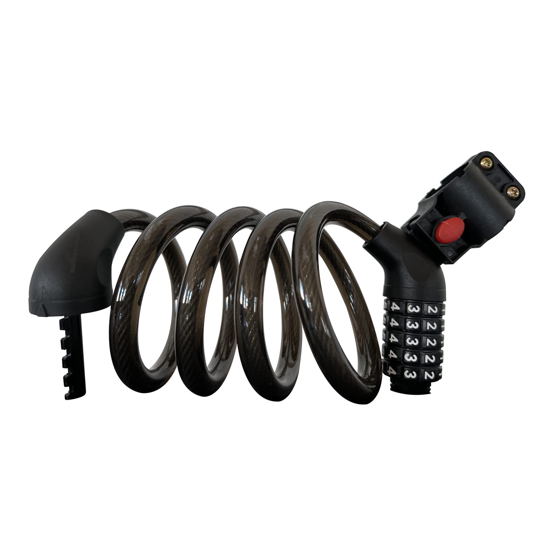 JIETA Cable Bike Lock,5 Digit Resettable Combination Codes,4feet (120cm) Long Bicycle Locks with Mounting Bracket,Black 4FT 11mm