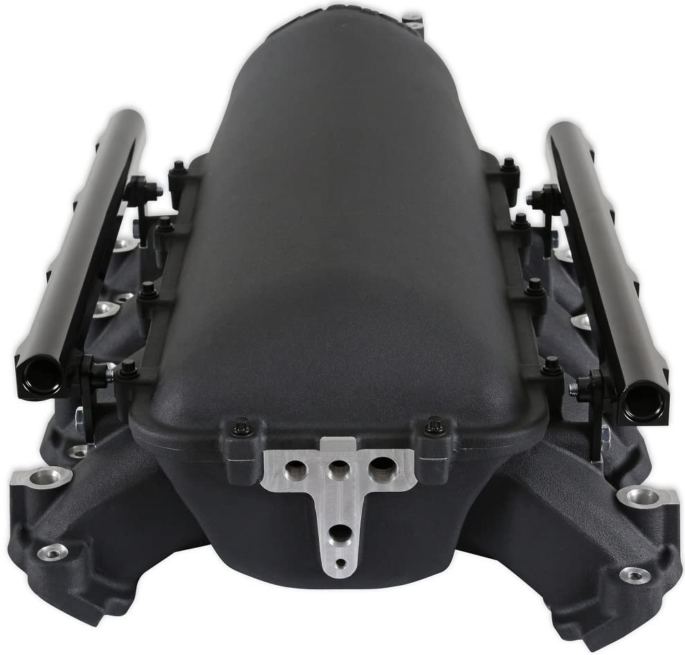 NEW HOLLEY ULTRA LO-RАM KIT & FUEL RAILS,TOP FEED MOUNT WITH PORT INJ,BLACK SATIN,COMPATIBLE WITH GМ GEN V LT1