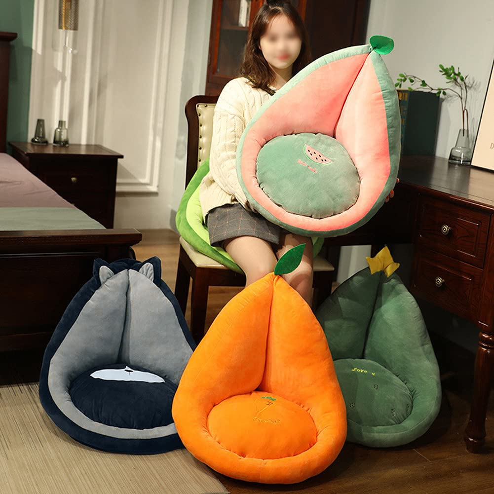 Kelendle Seat Cushion Plush Cat Lazy Sofa Office Chair Cushion Warm Floor Mat Cute Seat Pillow Cozy Floor Cushion with Backrest for Dining Room Bedroom Lumbar Support Pillow Health Building