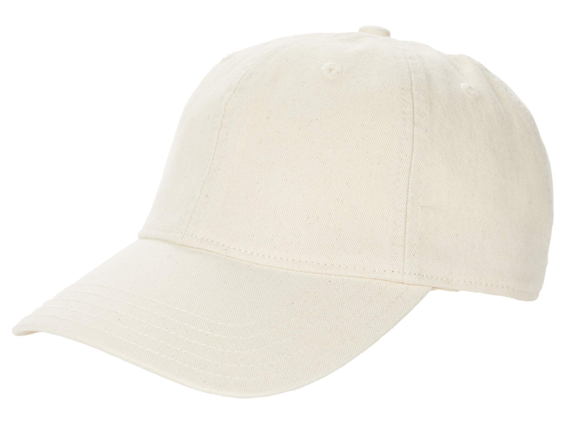 Madewell Organic Cotton Broken-in Baseball Cap - Pure Cotton Construction - Leather Back Strap Closure Alabaster One Size One Size