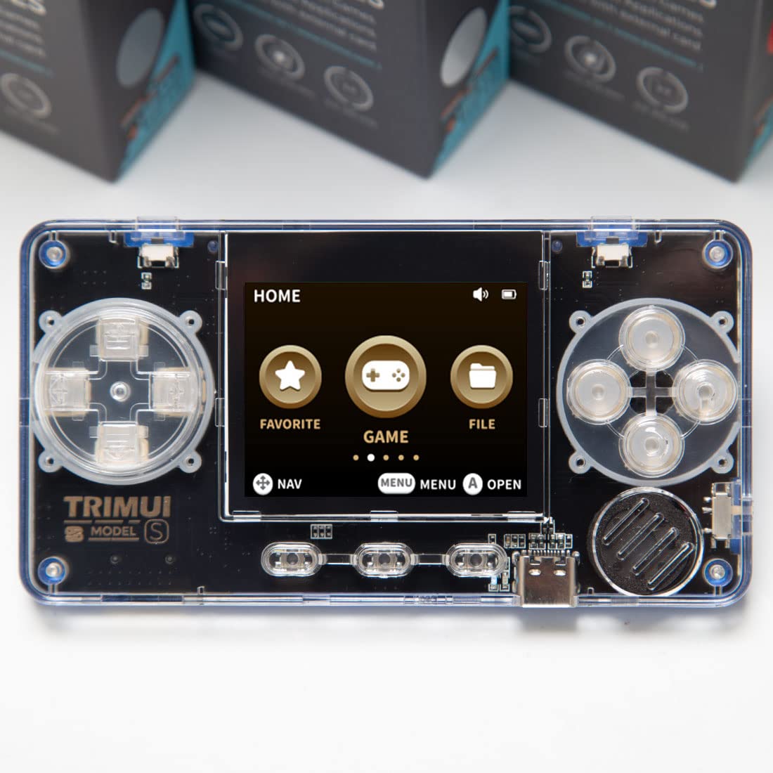 LETOY Powkiddy TRIMUI A66 Mini Handheld Game Console Built-in 15000 Games, 2-Inch Screen 32G Retro Arcade Gaming Console, ARM628 Processor, 600 mAh Battery, Support 10+ Emulators