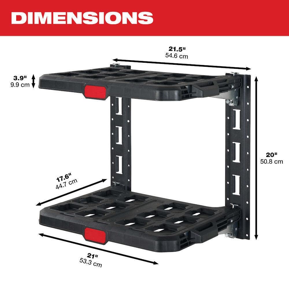 MayFish 48-22-8480 for Milwaukee Packout Wall Mounted Storage Rack