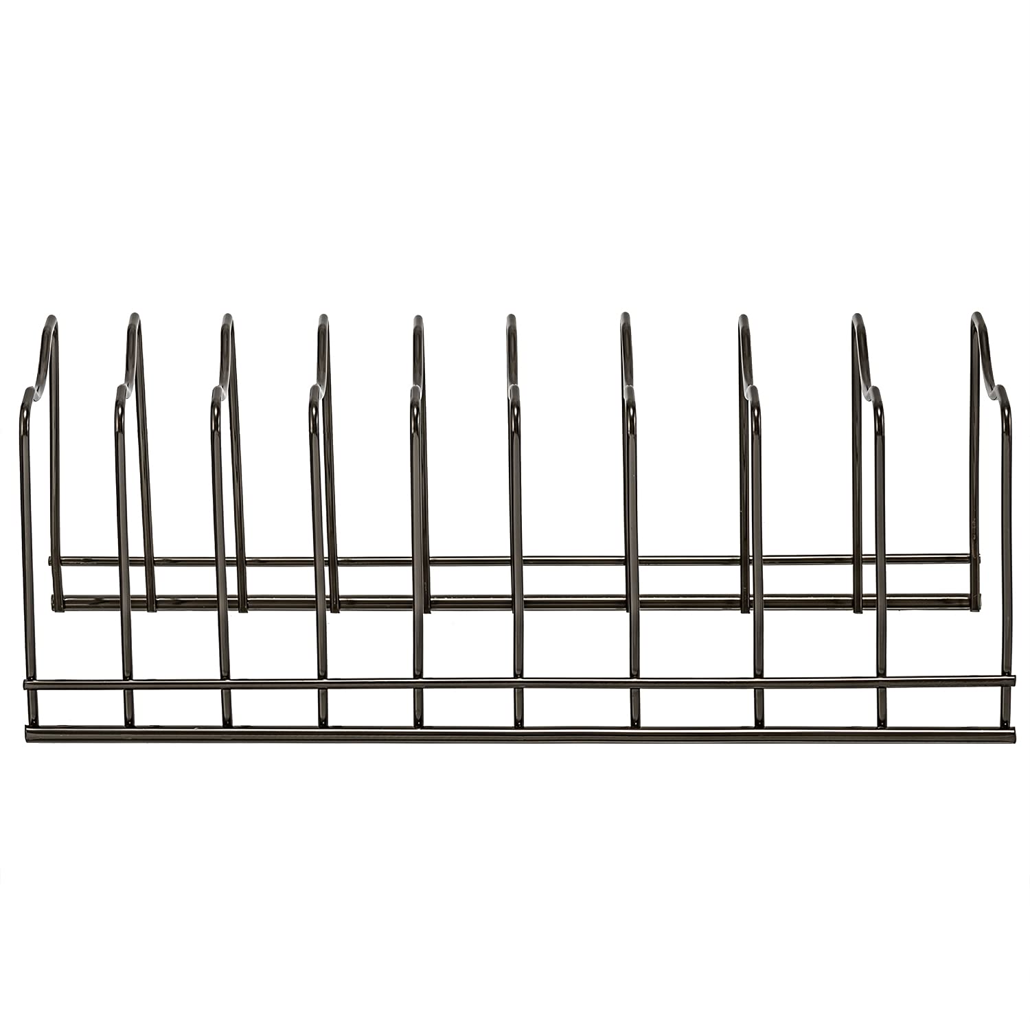 lonpute Pot Lid Organizer, Pot Lid Rack Holder, Rest Cutting Board, Bakeware, Pots & Pans, Serving Trays, Reusable Containers in Cabinet Pantry, Stainless Steel