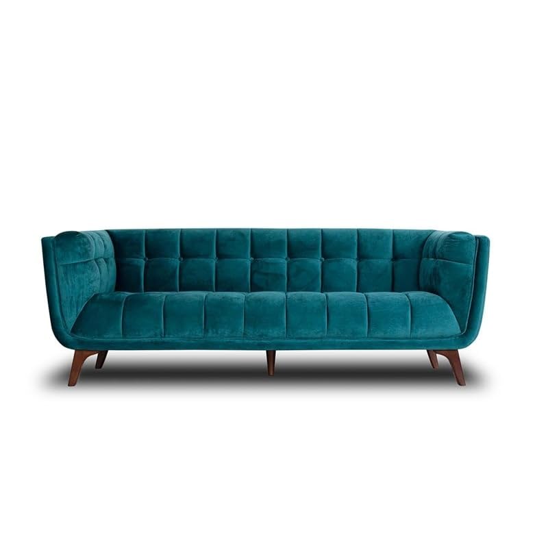 Home Square 3 Piece Furniture Set with 78" Velvet Sofa and 88" Velvet Sofas