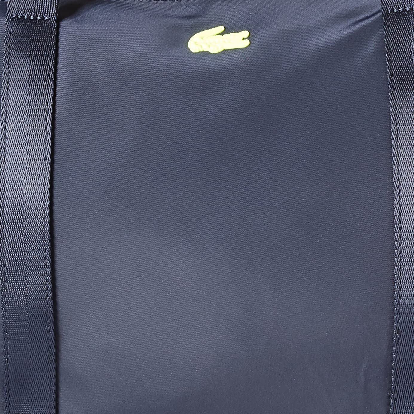Lacoste Jeanne Large Shopping Bag, Marine 166 Jaune Fluo