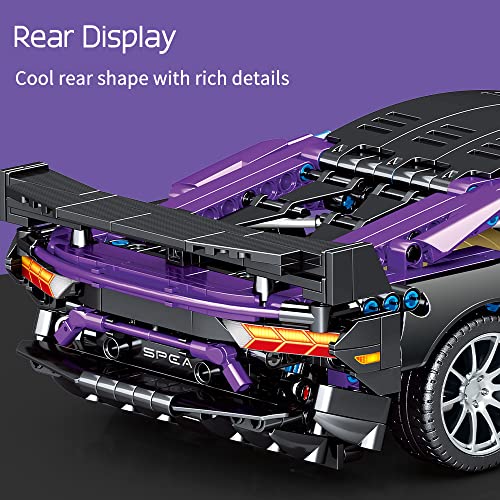 Mesiondy Building Blocks Toys Adults Kits, 1:14 MOC Building Set Sports Raceing Car Model for Boys Age 12-16 8-14,(1337 Pieces)