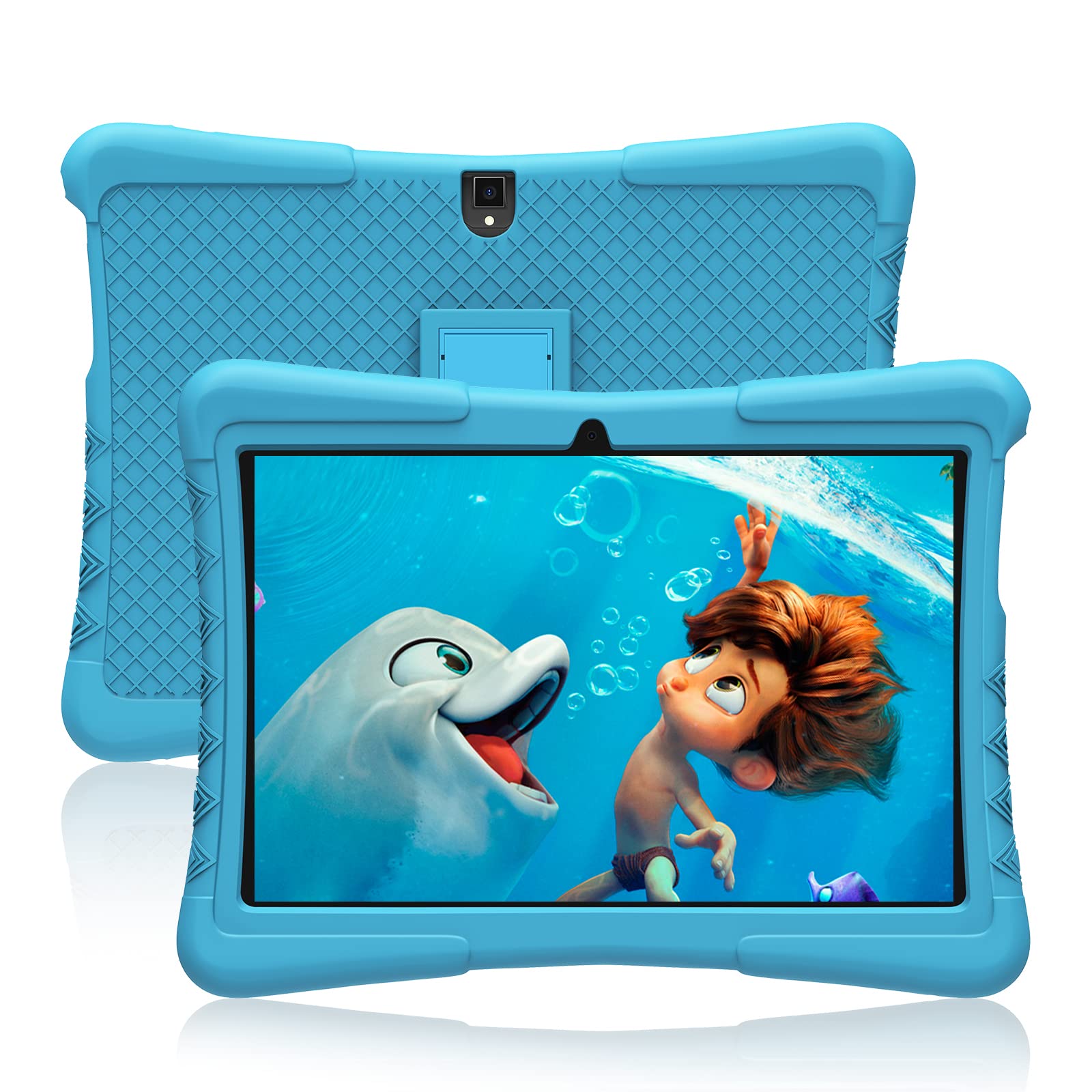 MAGCH Kids Tablet 10 inch, Android 11.0, 32GB ROM, Kids App Pre Installed, Toddler Tablet with Camera, Parental Control, Bluetooth, WiFi, Learning Tablet for Children with Kid-Proof Case, Blue