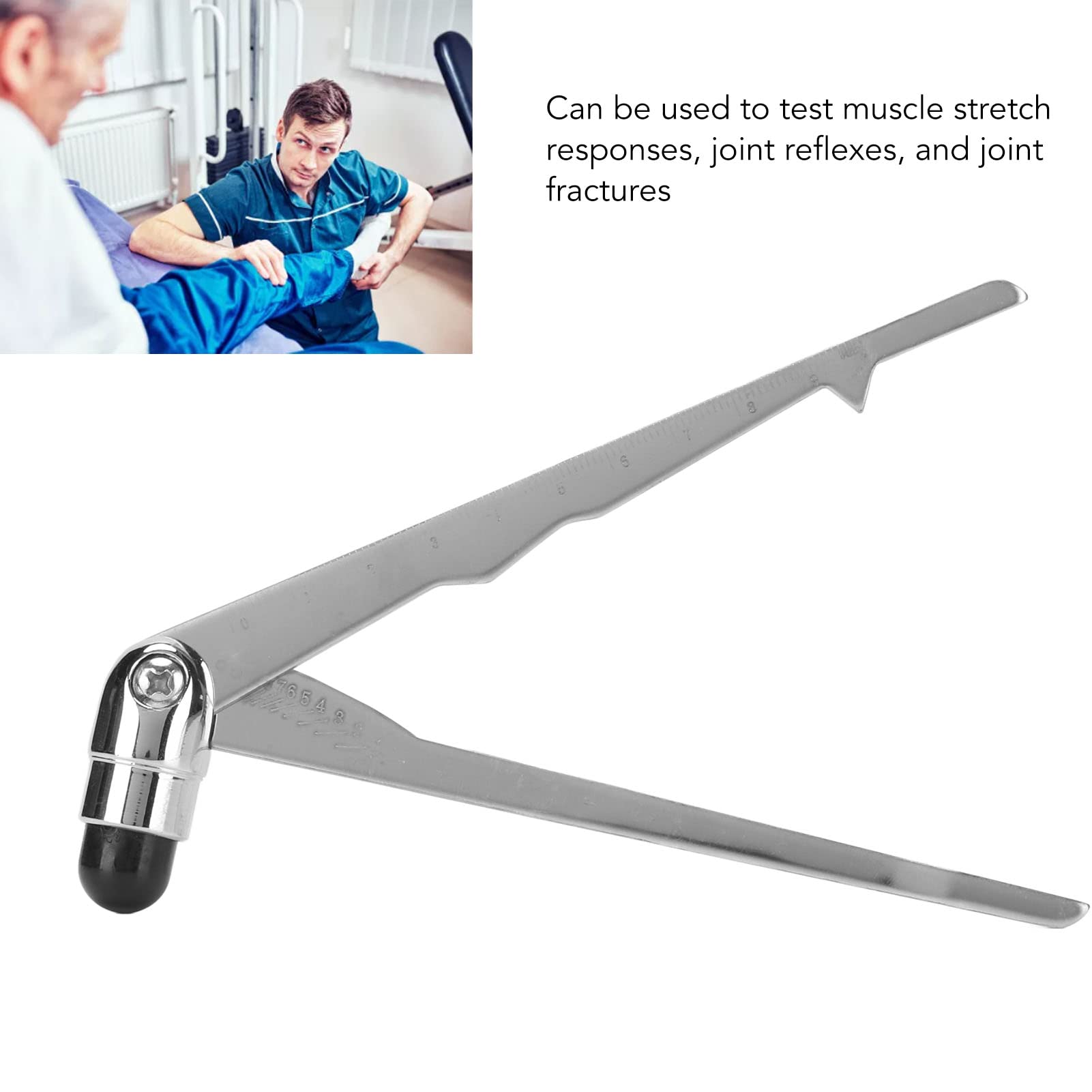 Neurological Percussion Hammer, Smooth Neurological Diagnostic Hammer Portable Stainless Steel Ergonomic Professional for Muscle for Women