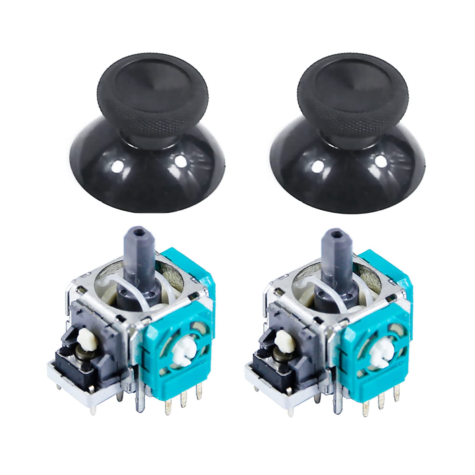 New for XboxOne S Controller Joystick / Thumbsticks Set Pack 2 Replacement Original, Compatible with for Xbox One / Series S / X Game Consoles, ALSP 3D Analog Stick Rocker / Thumb Cap Cover