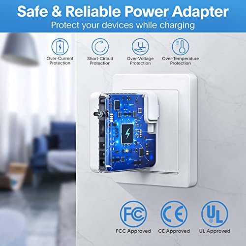 Mac Book Pro Charger - 118W USB C Charger Fast Charger for USB C Port MacBook pro/Air, ipad Pro, Samsung Galaxy and All USB C Device, Include Charge Cable(7.2ft/2.2m)