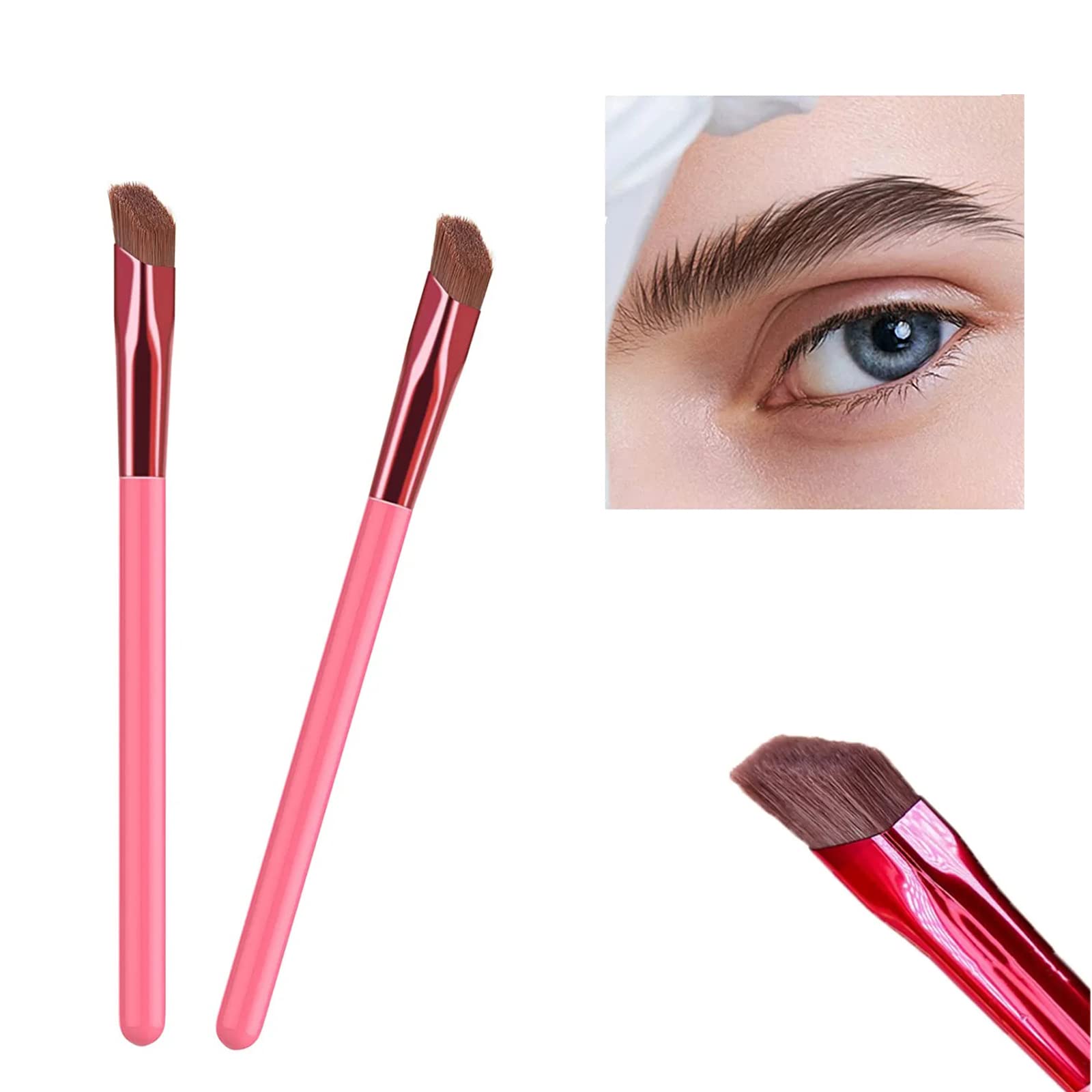 Professional Eyebrow Brush, Multi-Function Eyebrow Brush, Three-dimensional Concealer Makeup Brush, Valentine's Day Gifts for Her丨2 Pieces
