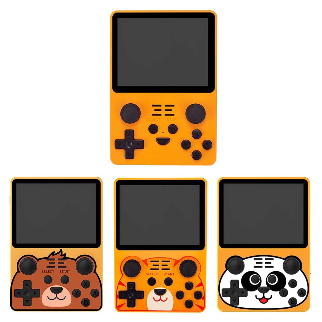 MAYD Powkiddy RGB20S Handheld Game Console with 10000 Games, 16G+32G Retro Arcade with 4 Stickers, 3.5 Inch IPS Portable Video Game Console, 3500mAh, Open Source Arkos System