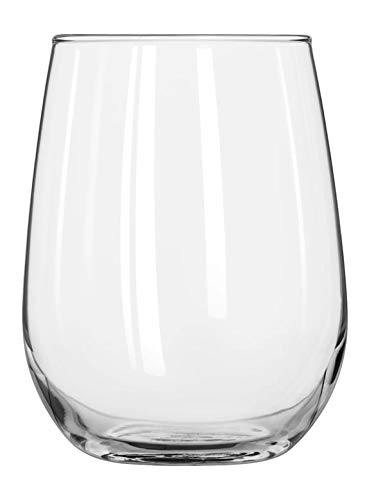 Libbey Vina Stemless White Wine Glasses, Set of 4