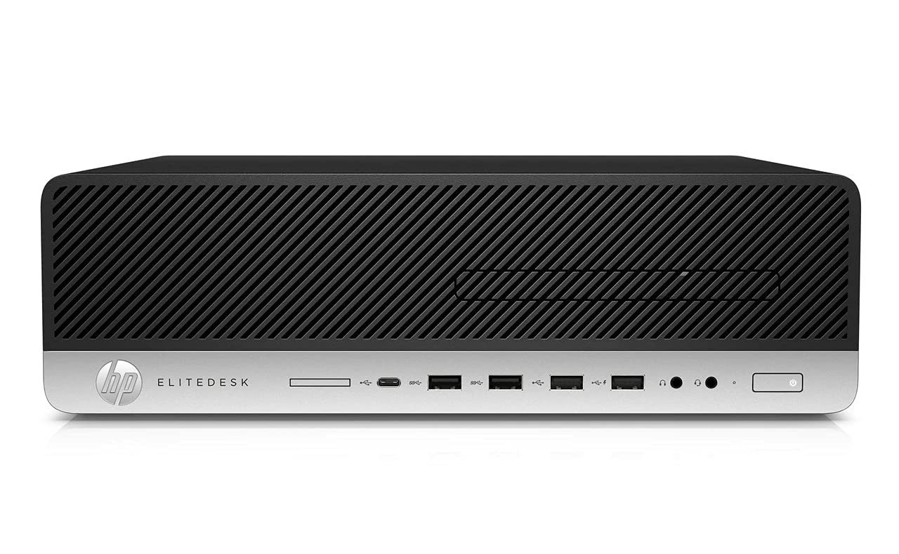 HP EliteDesk 800 G5 Small Form Desktop, Intel Eight Core 9th Gen i7 9700 3.0Ghz, 32GB DDR4 RAM, 128GB SSD Hard Drive, USB Type C, Windows 10 Pro (Renewed)