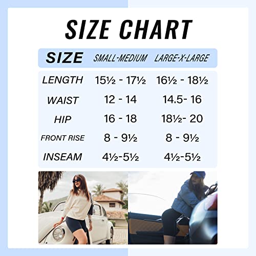 YOLIX 2 Pack Buttery Soft Biker Shorts for Women, 5" High Waisted Black Workout Yoga Athletic Shorts