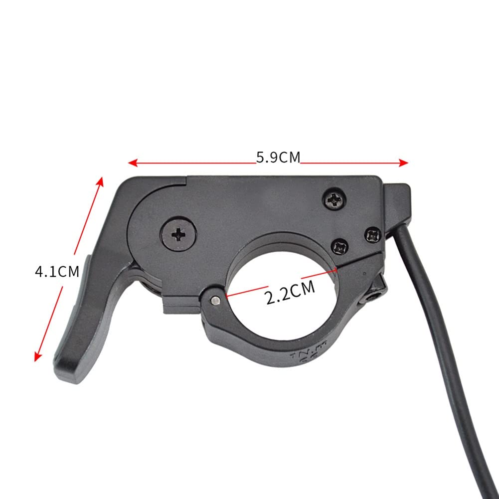 LIZZOT Ebike Thumb Throttle Quick Disassembly Fit Left/Hand Finger Throttle for 24V/36V/48V Electric Bicycle Accessor