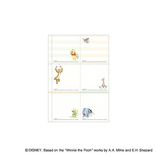 Kamio Japan Disney Winnie the Pooh Planner, 2024, B6, Monthly Flower Days 302776 (Begins October 2023)