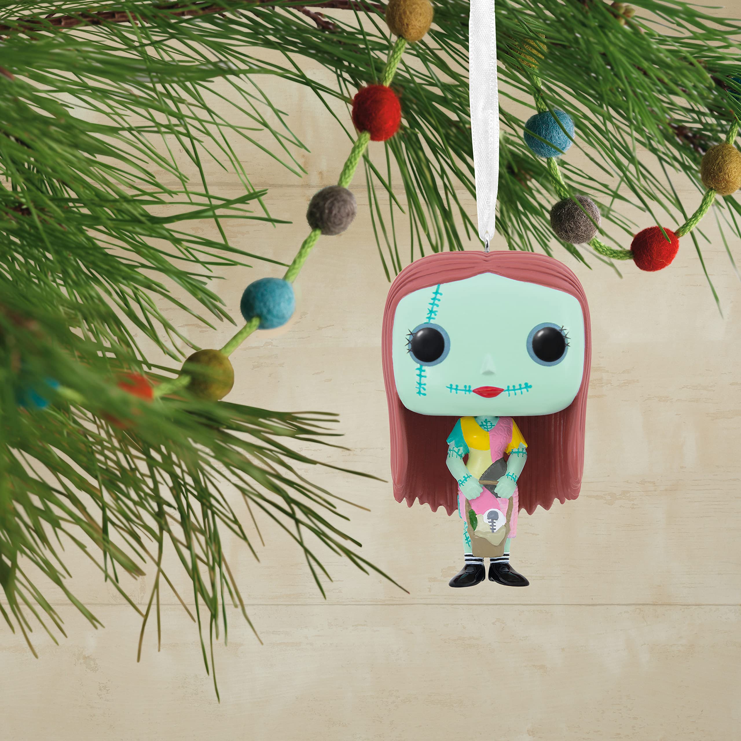 Hallmark Disney Tim Burton's The Nightmare Before Christmas Jack Skellington and Sally Funko POP!s Resin Christmas Ornaments, Set of 2