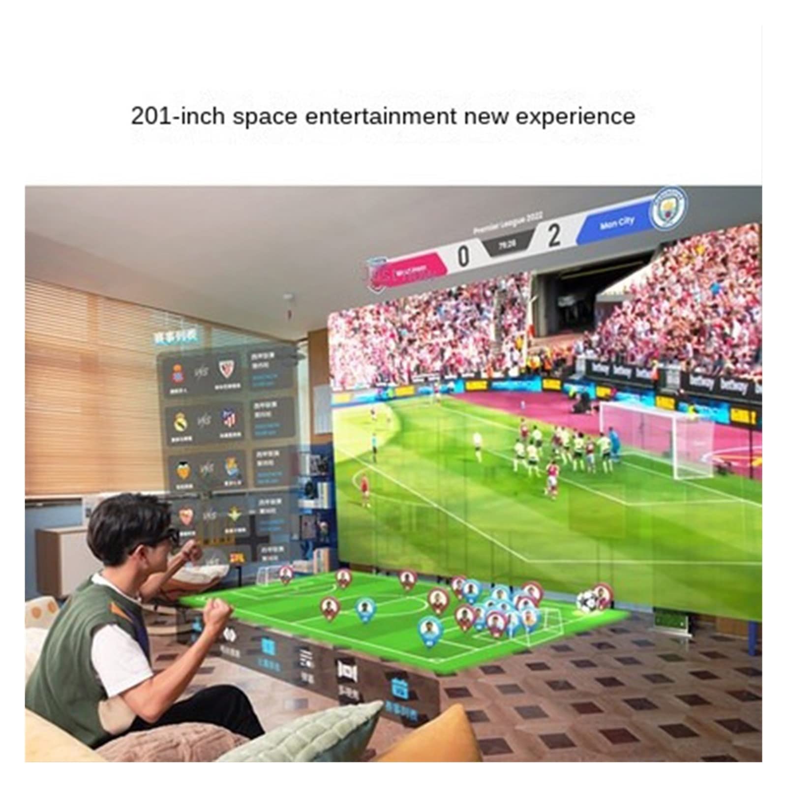 New Smart AR Glasses Portable HD Private Giant Screen 4K+ Display Viewing Mobile Computer 3D HD Private Cinema (Size : Nreal for Andriod)