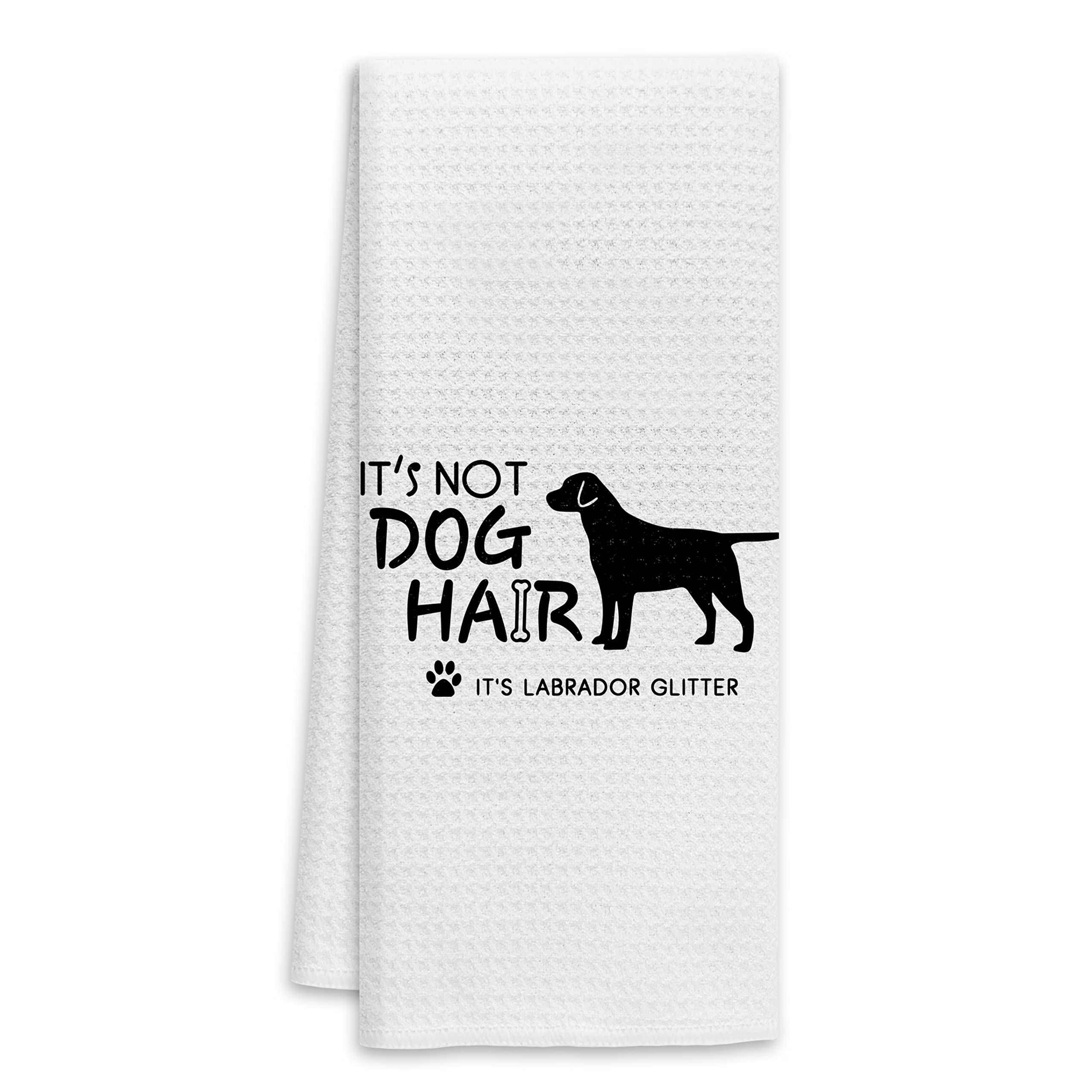 It’s Not Dog Hair It’s Labrador Glitter Funny Black Dog Quote Bath Towel,Dog Lovers Gifts Decorative Towel,Dog Mom Girls Gifts