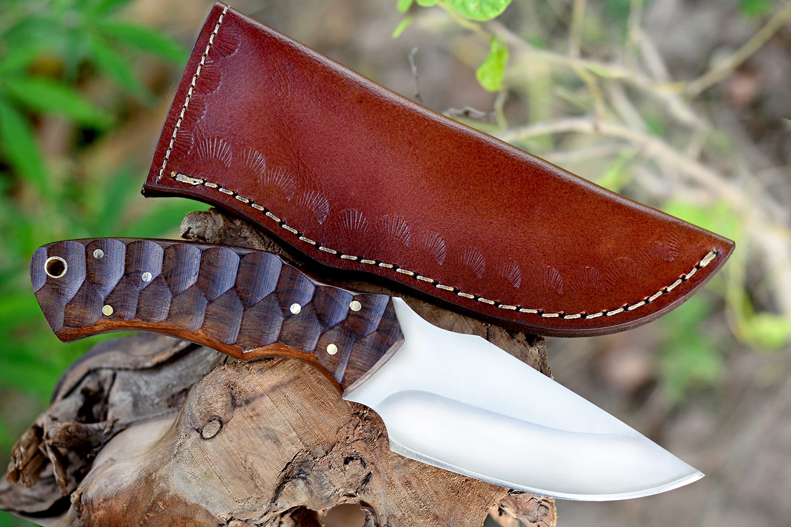 Handmade 1095 Carbon Steel Hunting Knife With Sheath Fixed Blade Camping,Outdoor knifes Bushcraft Skinner Knife For Men
