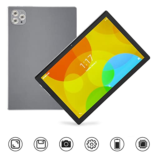 Shanrya 10.1 Inch Tablet, 1600x2560 IPS Screen 100-240V 5G WiFi Tablet PC for Travel (US Plug)