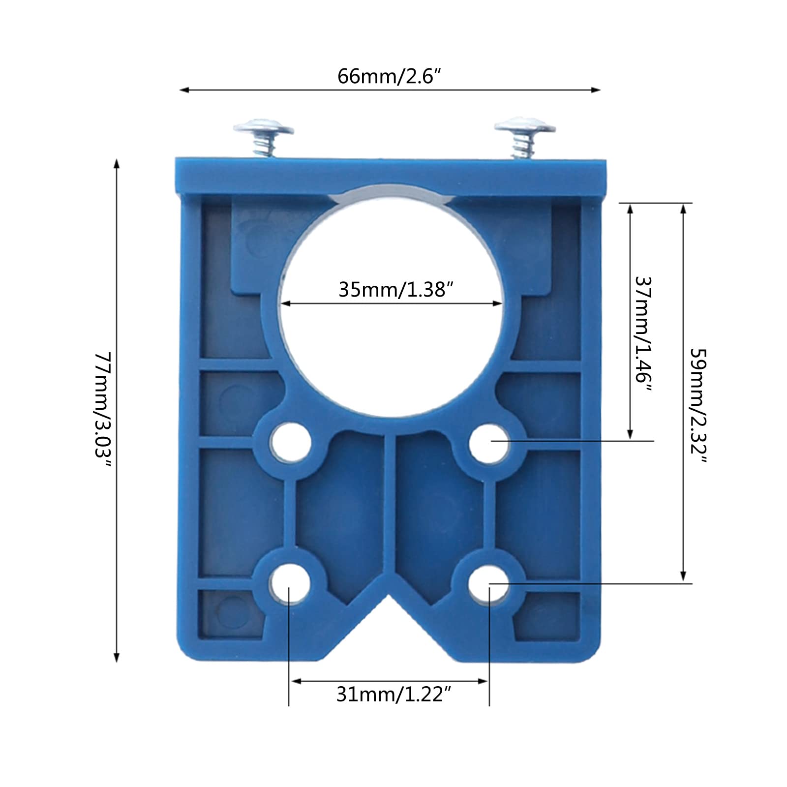 Hinge Jig Drill Guide Set 35mm Hinge Drilling Jig Forstner Drill Guide for Cabinet Processing Drilling Template DIY Tool 35mm Concealed Hinge Jig Kit Forstner Drill Guide for DIY Cabinet Cupboard