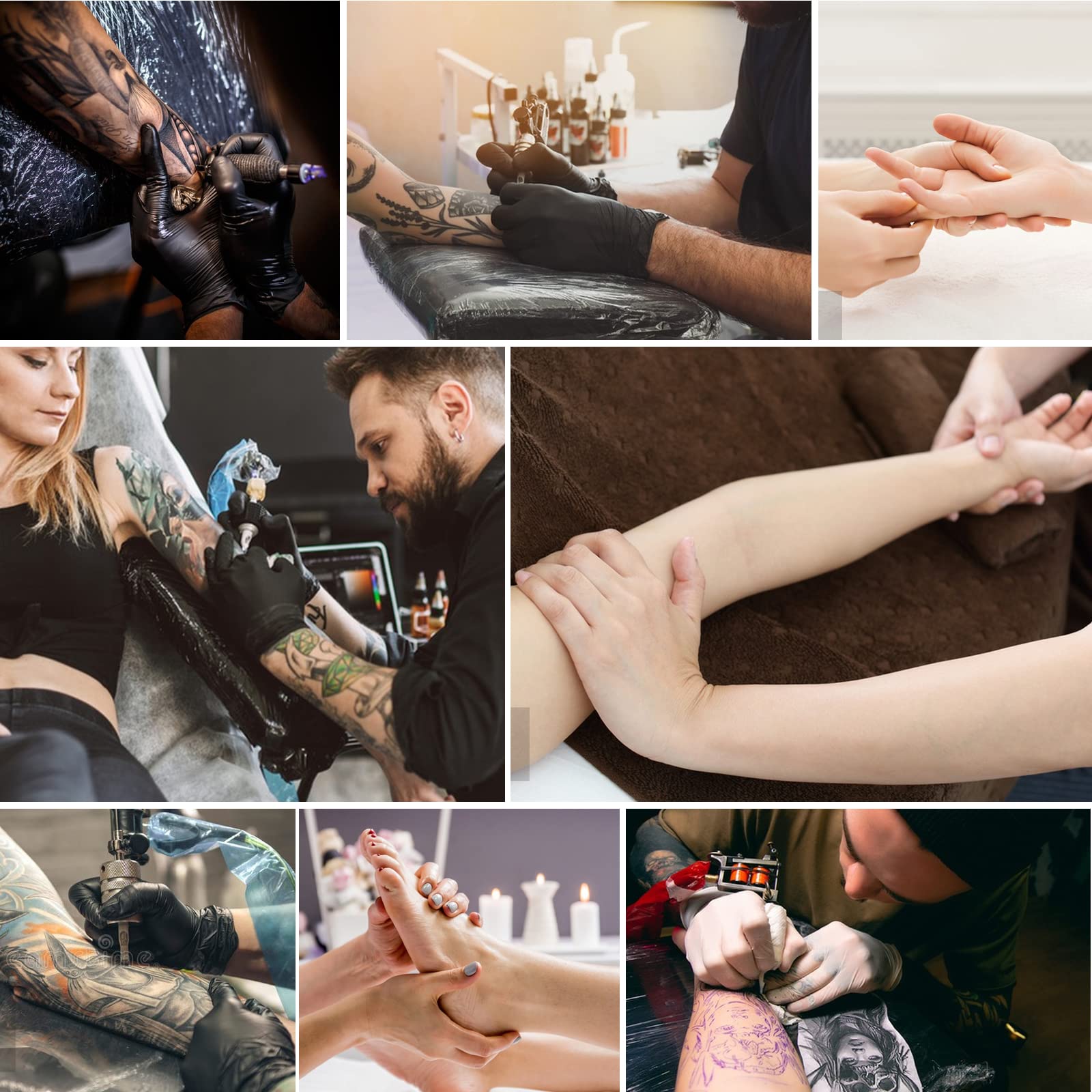 Moricher Tattoo Armrest Stand Legrest Bracket H-base Adjustable Height Tilt Black Leather Pad with Tattoo Supplies Storage Board Professional Heavy Duty Iron Equipmen for Tattoo Studio