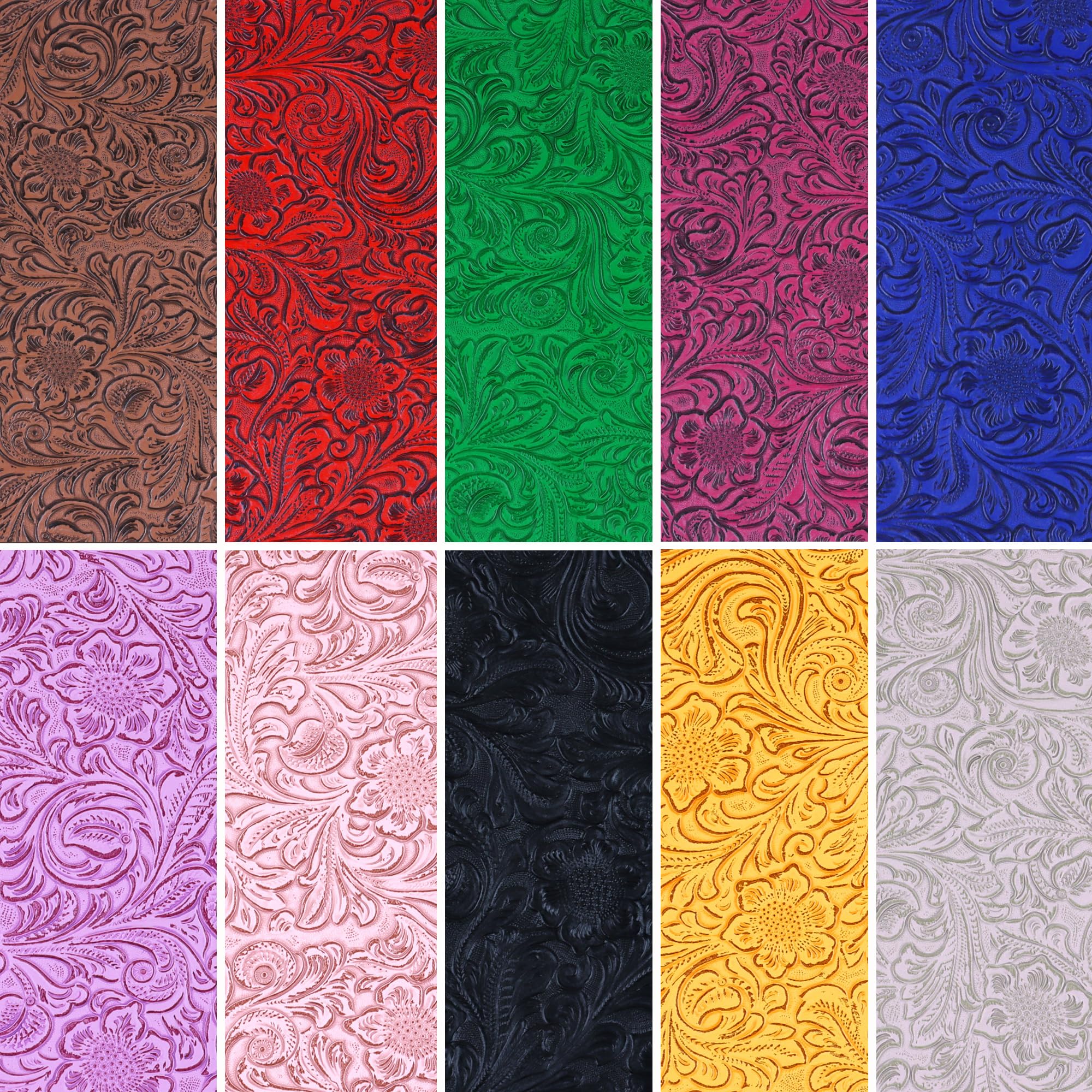 Solid Color Embossed Faux Leather Sheets 12 "x53" (30cm x 135cm) Embossed Texture Leather Fabric, Widely Used in Leather Earrings, Keychains, Sewing DIY Projects (Pink)