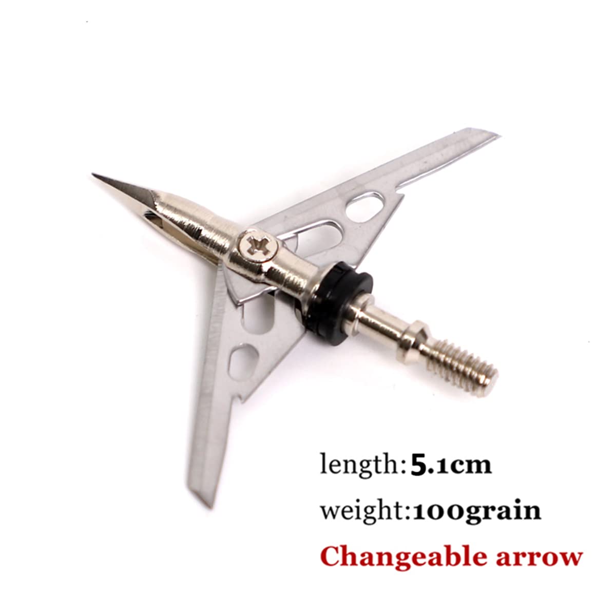 Lehuo Broadheads 100 Grain 125 Crossbow Arrows Bow Hunting Archery Accessories 12Pack (12)