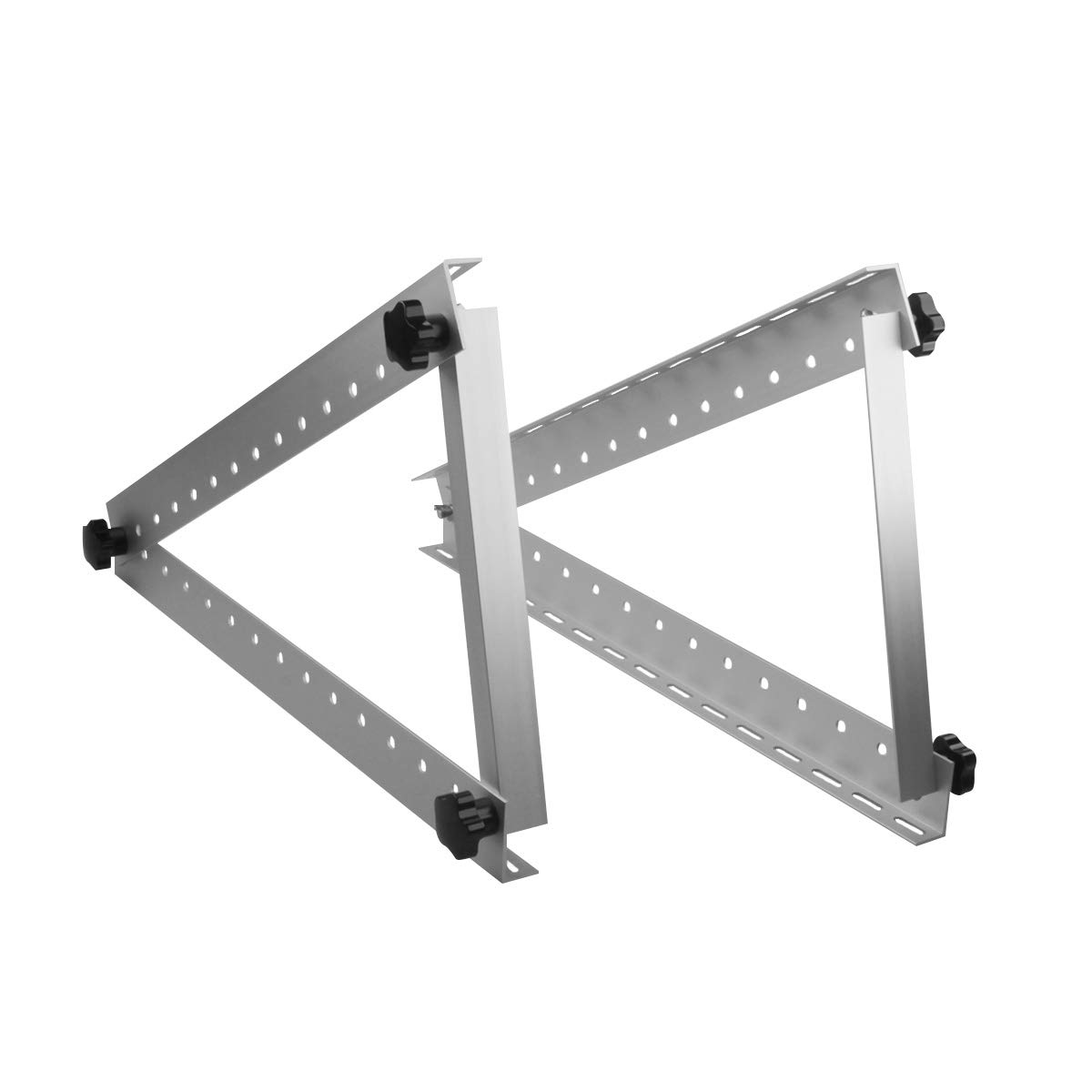 LBG Products 28" Solar Panel Mounting Rack Bracket with Foldable Tilt Legs,Roof, RV,Motorhome and Any Flat Surface Off Grid (28 inch Length)