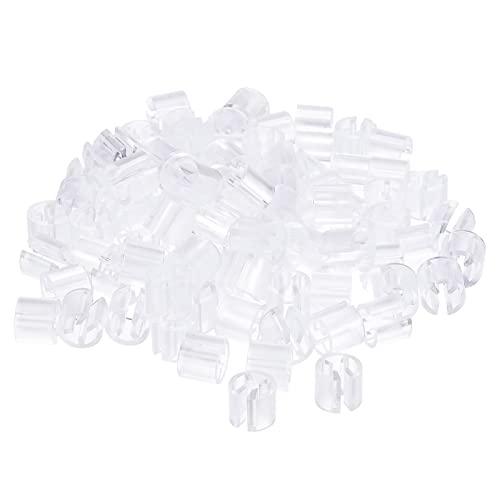 MECCANIXITY Clothes Hanger Marker Blank Fit 3.5mm Rod for Garment Color Coding Clear Count 300