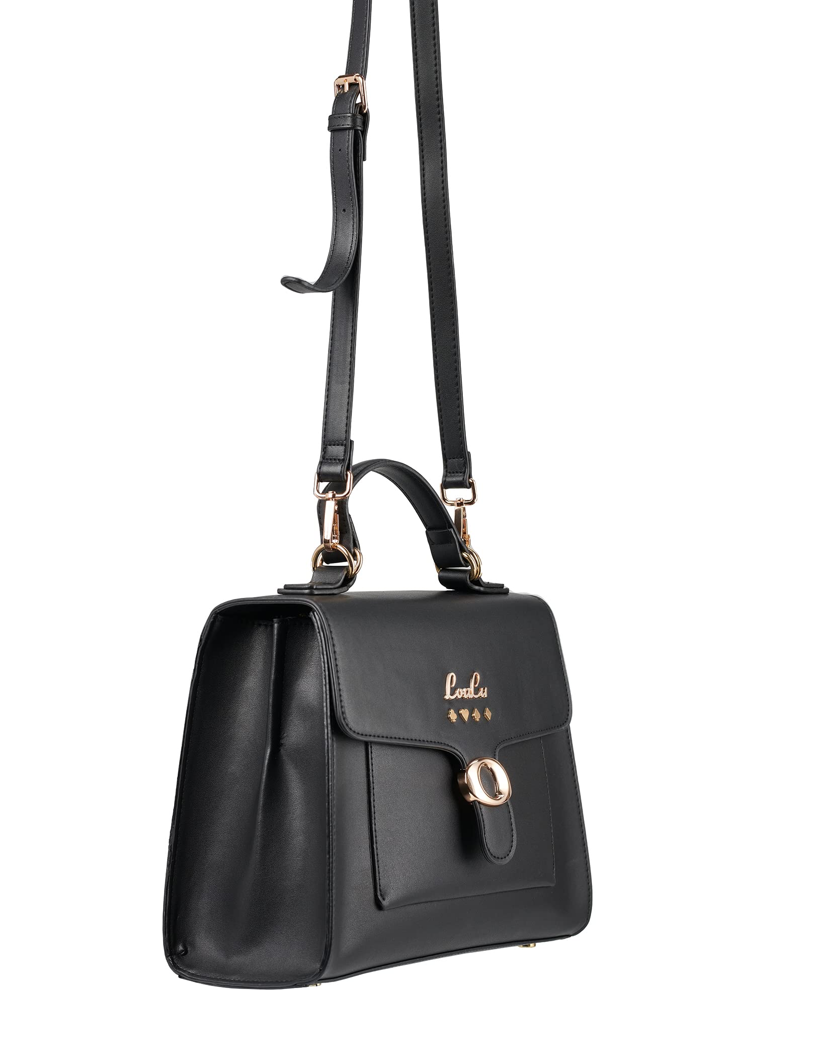 Loulu - Gold Glasp Top Handle Handbag