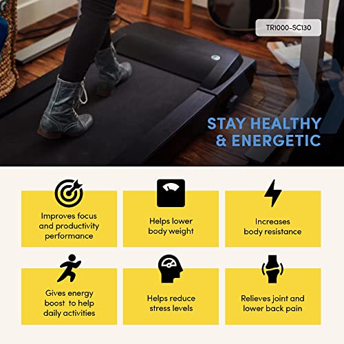 LifeSpan Fitness β Omni Console Under Desk Walking Pad Treadmill for Home Workout & Office Use, Whisper Quiet Under Table Treadmill, 0.4 to 4.0 mph Portable Treadmill (TR1000SC130-Combo, Omni Console)