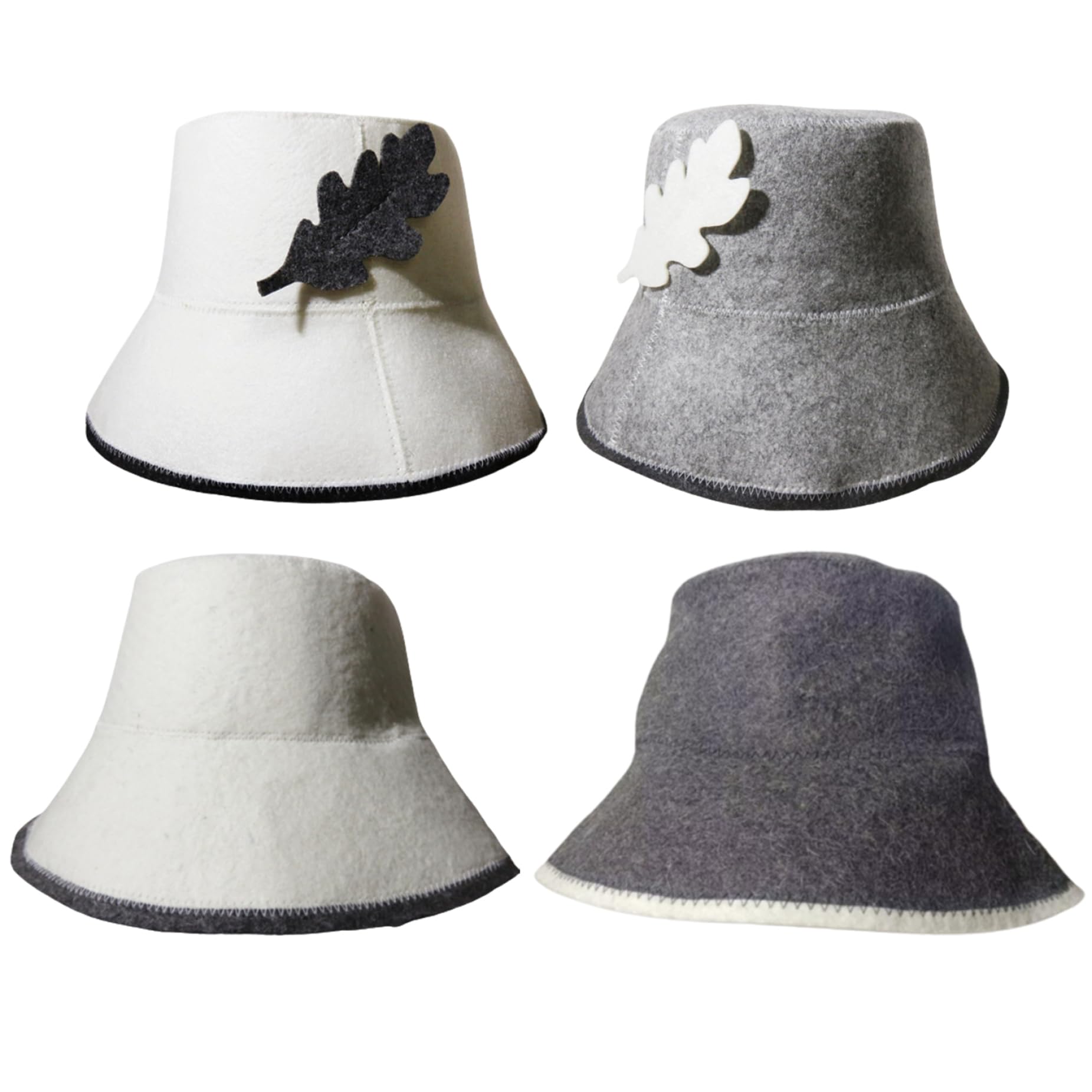 NewGtuizi Sauna Hat for Women and Men,2PCS Felt Water Absorbent Sauna Hat for Women Men Regulate Temperature Fisherman's Sauna Cap Style2