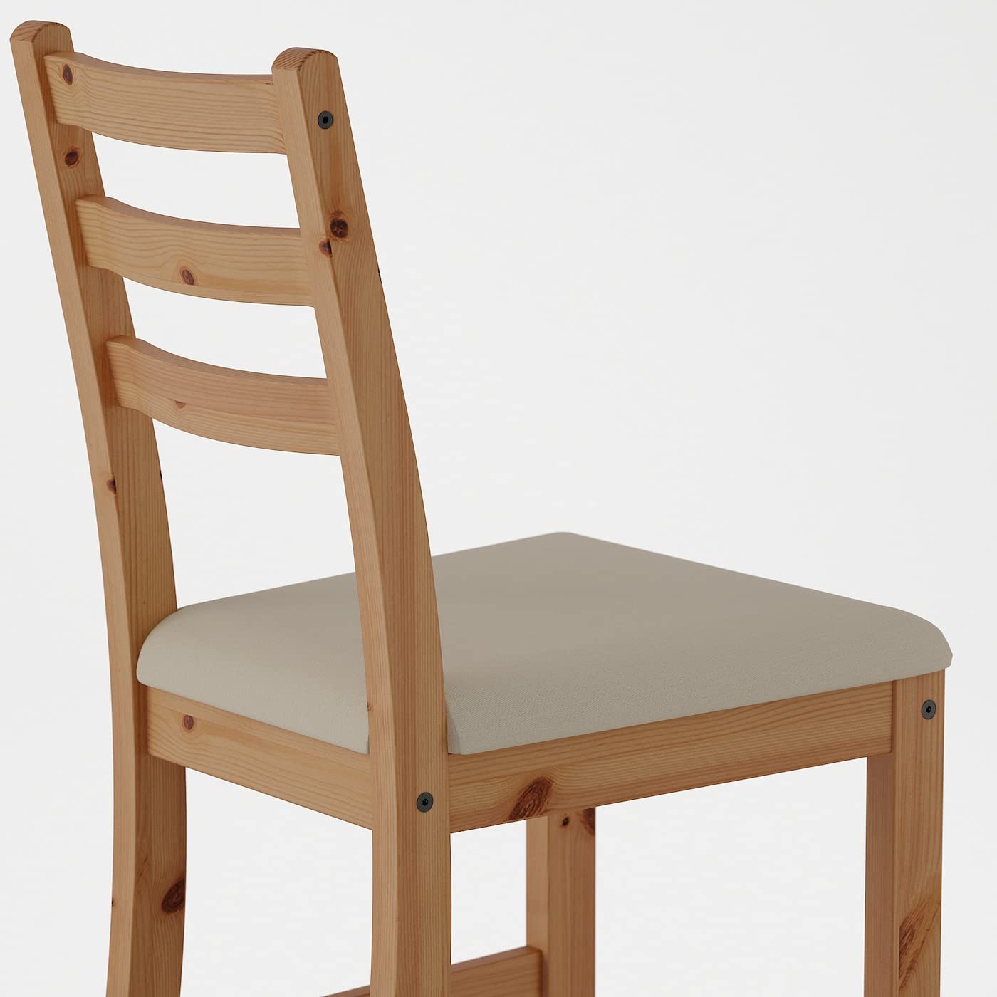 IKEA Lerhamn Table and 2 Chairs Light Antique Stain White Stain Vittaryd Beige 29 1/8x29 1/8 793.062.91