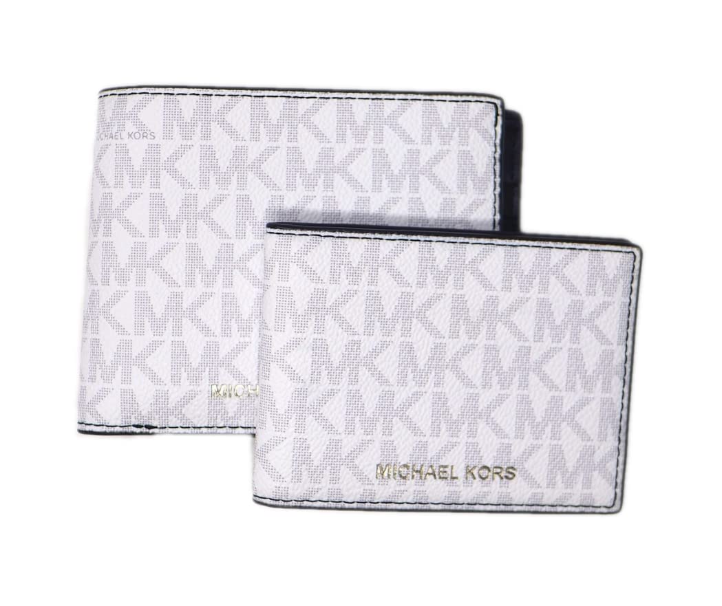 Michael Kors Men's Cooper Billfold with Passcase Wallet (Bright White)
